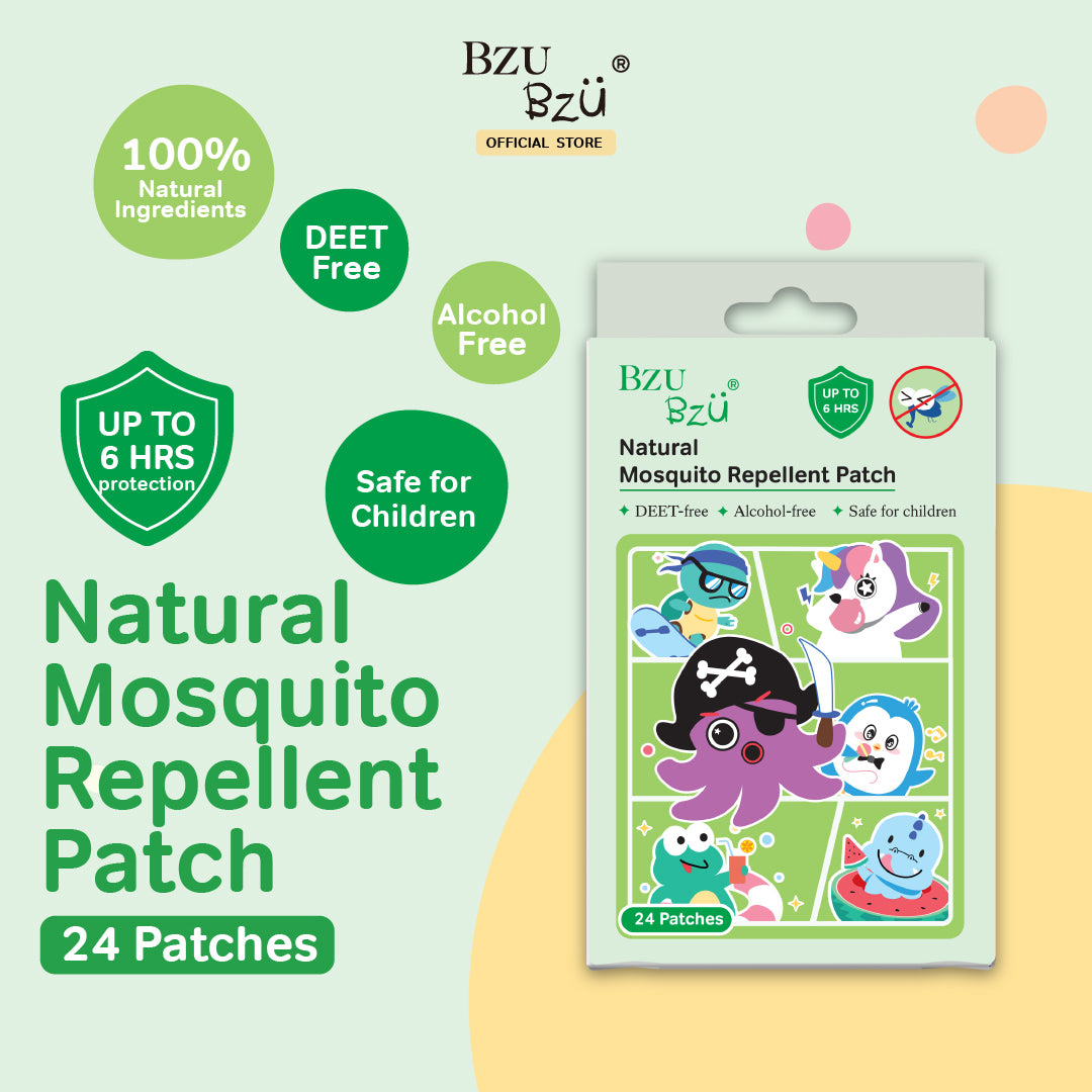 BZU BZU Natural Mosquito Repellent Patch (24 Patches) – BZU BZU MALAYSIA