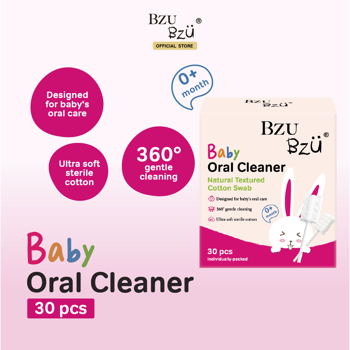 BZU BZU Baby Oral Cleaner (30pcs) – BZU BZU MALAYSIA